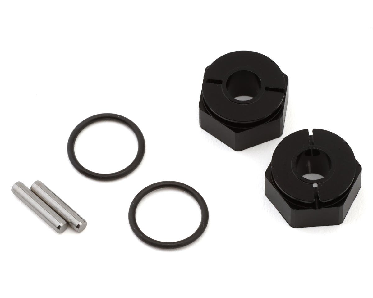 Topline Aluminum 12mm Wheel Hex Hubs (Neo Black) (2) (7mm Offset) – Key ...